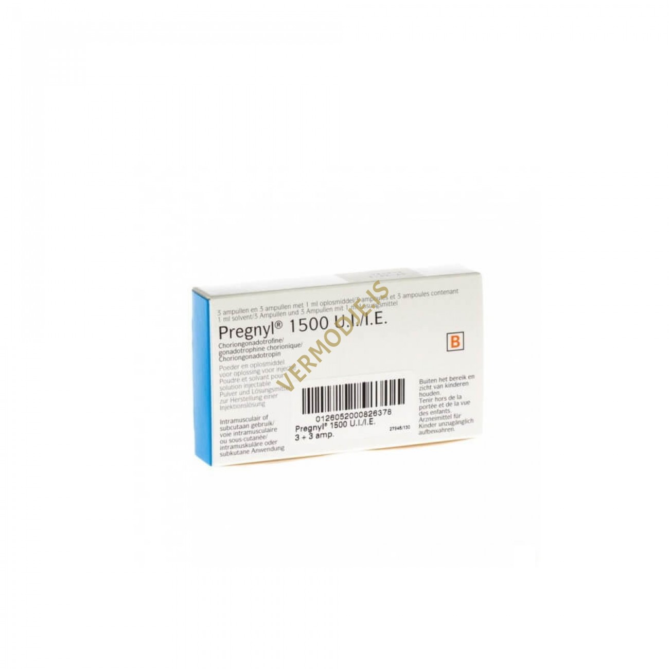 Pregnyl 1500 IU (Chorionic Gonadotropin) - 2024 Prijs
