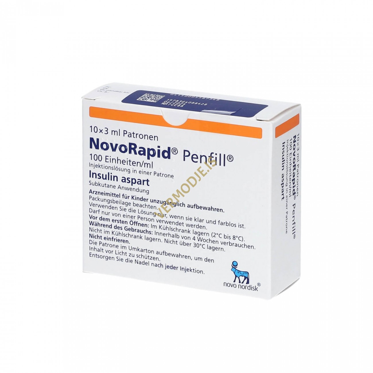 NovoRapid Penfill (Insulin) 100iu/ml - 10x3ml - 2025 Prezzo