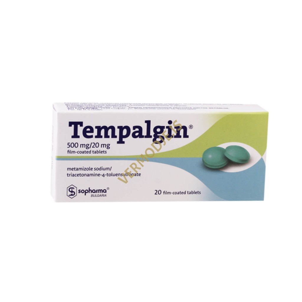 Tempalgin (Sopharma) - 20 tabs (500mg/20mg/tab) - 2024 Τιμή